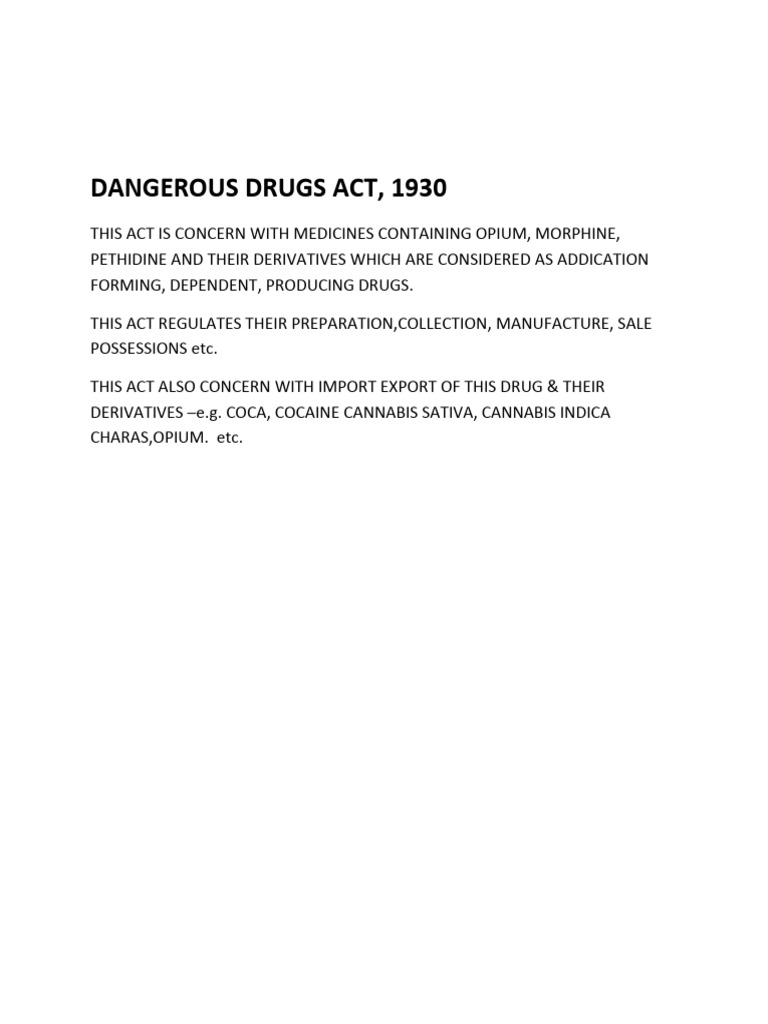 4.dangerous Drug Act | PDF