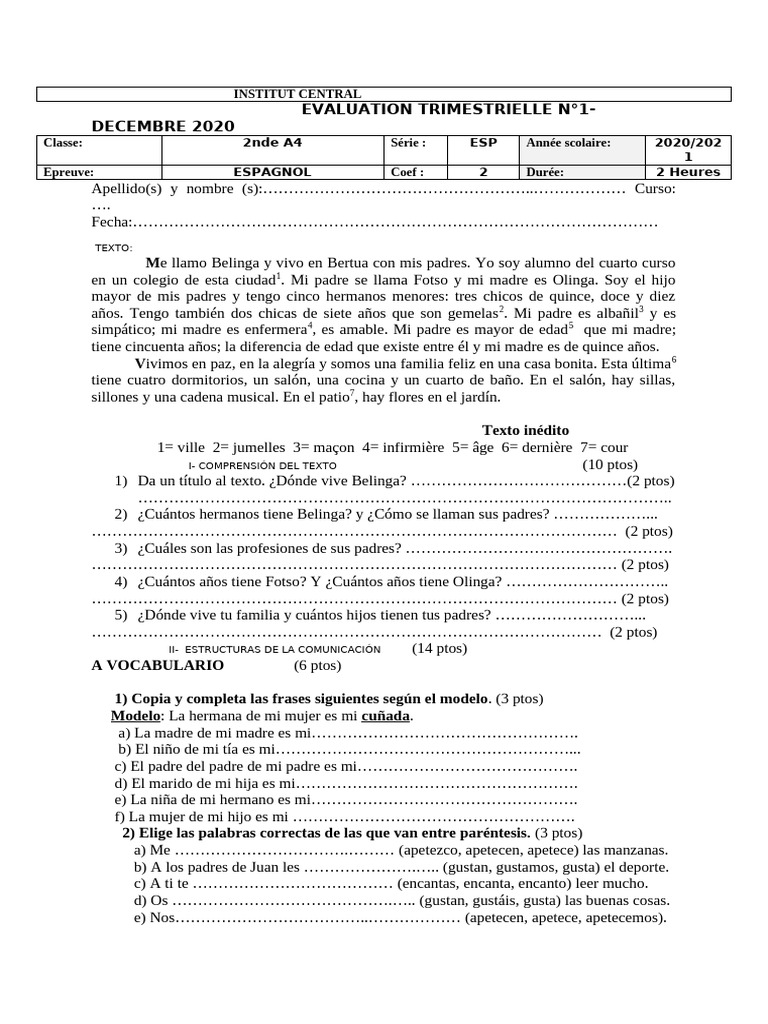 2nde SEQ 2 | PDF | Lingüística