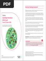 Travel & Tourism AS:A Level (9395) - 2024:2026 Syllabus | PDF | Tourism ...