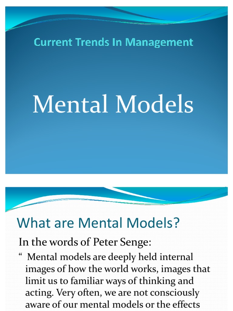 Mental Models | PDF | Thought | Reflective Practice