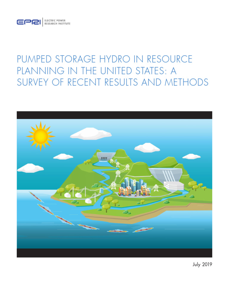 Pumped Storage Hydro in Resource Planning in The United States - A ...