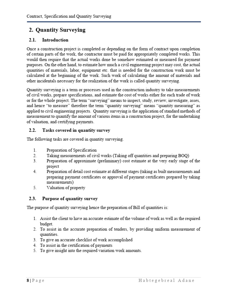 Fundamentals of Quantity Surveying | PDF | Measurement | Concrete