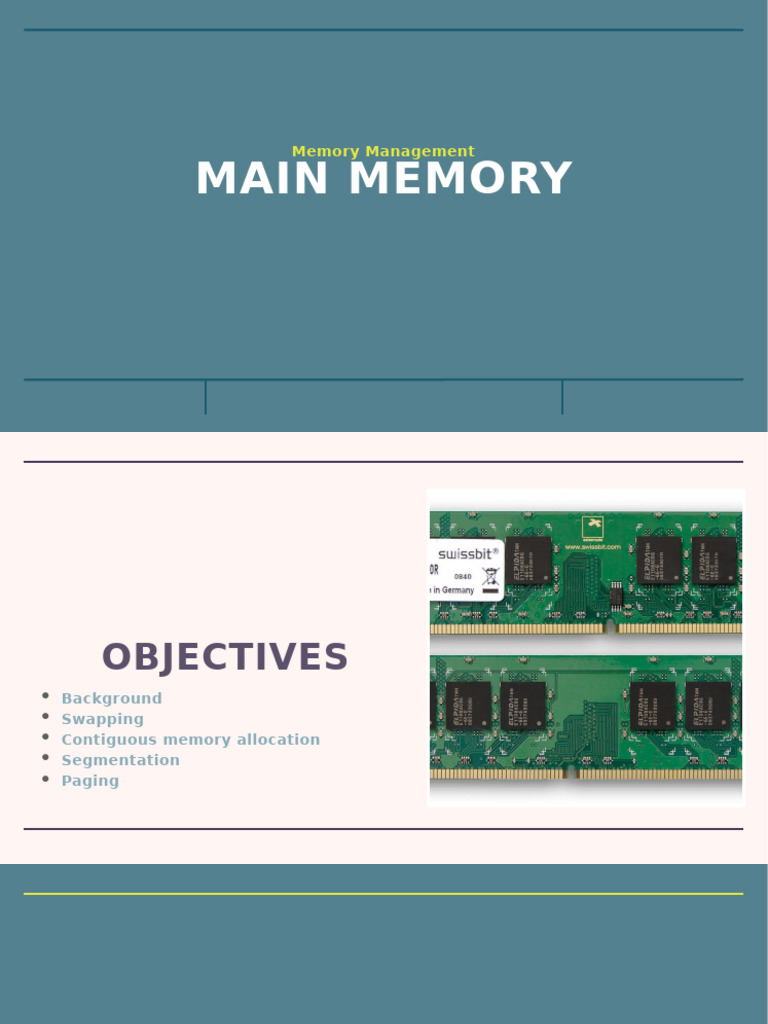 OS Chapter-8 Memory Management | PDF | Library (Computing) | Office Equipment