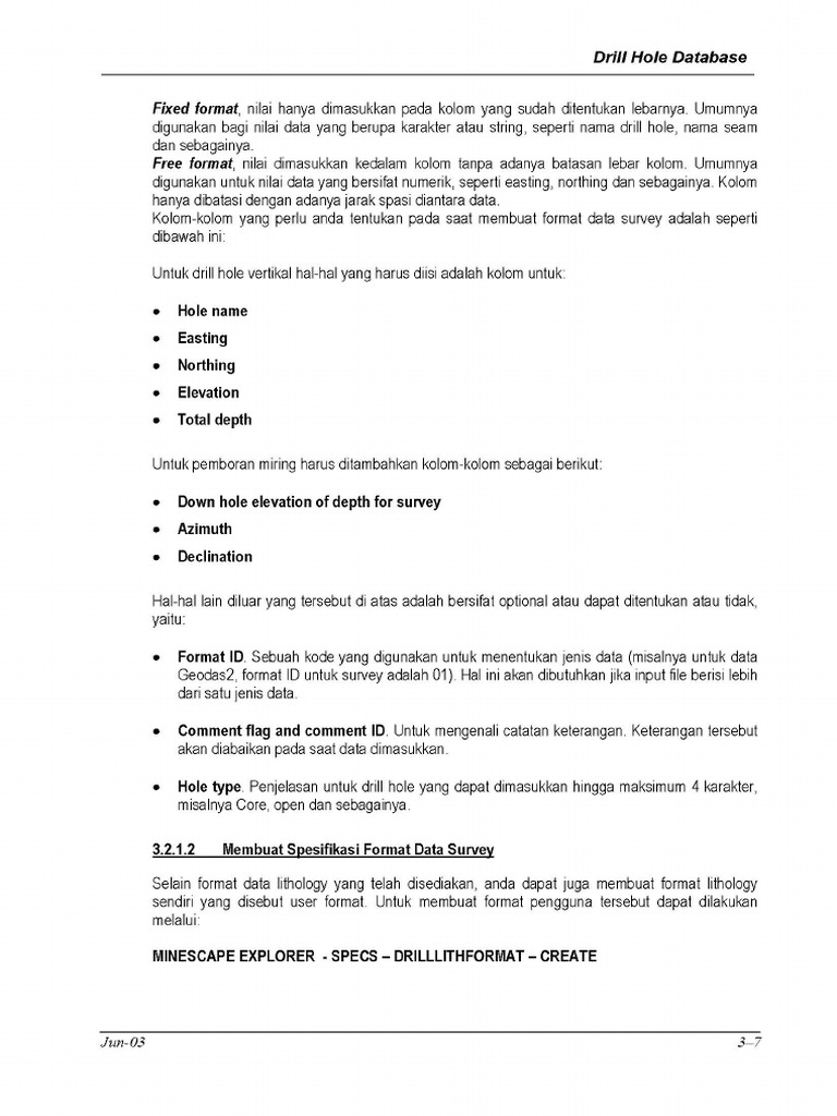 3 Drillhole - Database - Page - 07 | PDF
