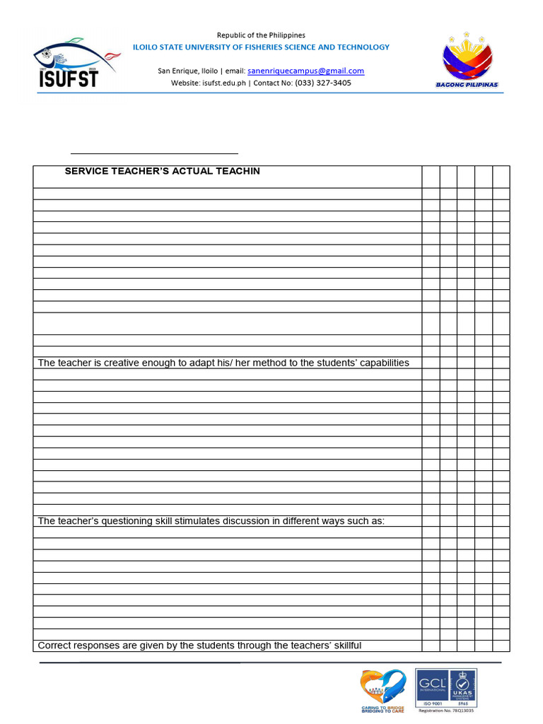 Final Demonstration Evaluation Form | PDF | Teachers | Teaching Method