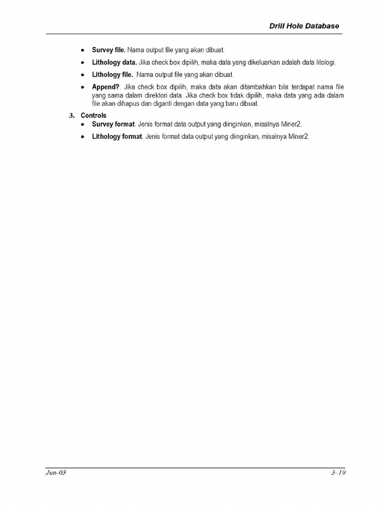3 Drillhole - Database - Page - 19 | PDF