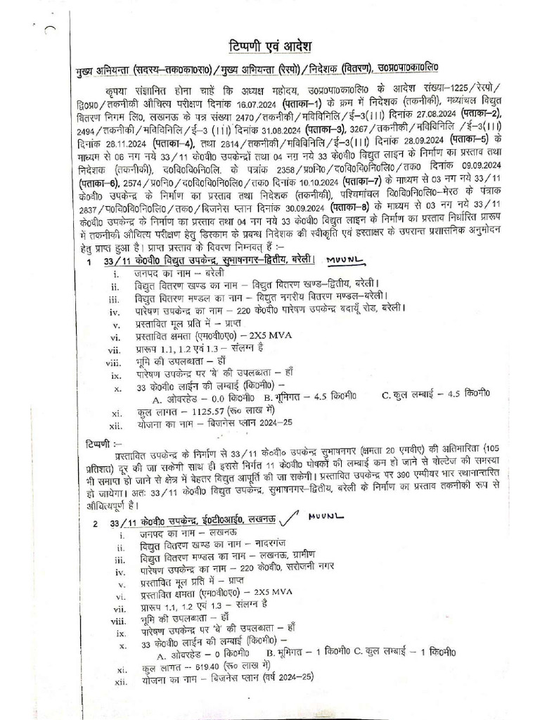 Sub Station Proposal Doc | PDF