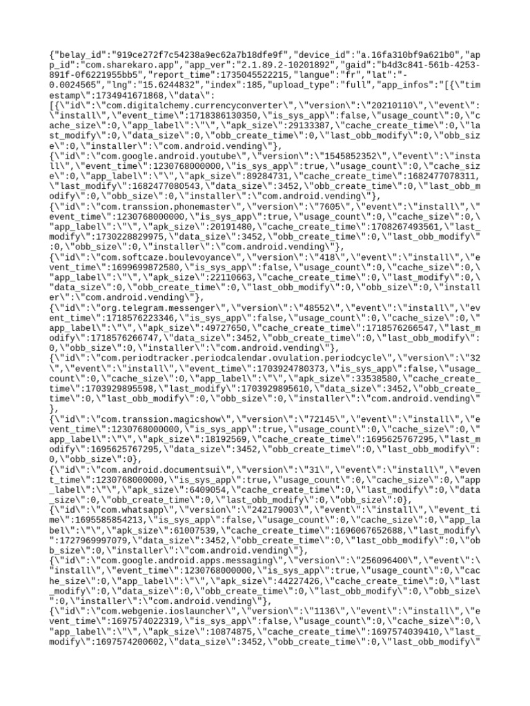 Transsion App Install Report | PDF | Cache (Computing) | Computer Memory
