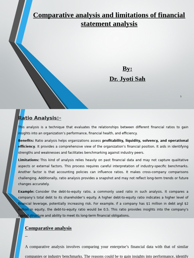 Financial Ratio & Comparative Analysis | PDF | Price–Earnings Ratio ...