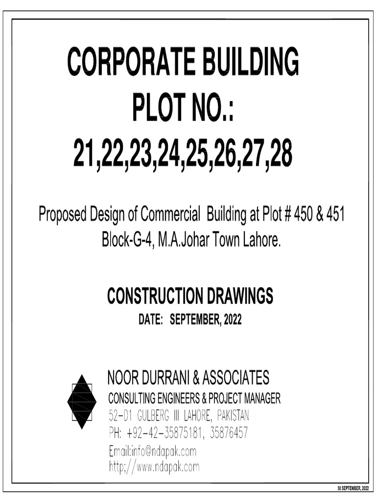 Corporate Building - Complete Drawings | PDF | Beam (Structure) | Civil ...