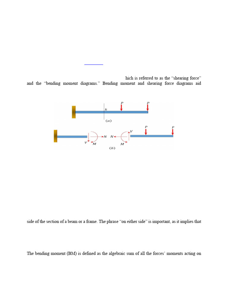 Internal Forces in Beams and Frames | PDF | Bending | Beam (Structure)
