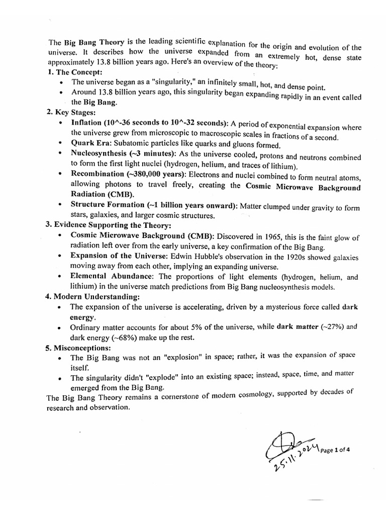 Big Bang Theory by-MSH | PDF