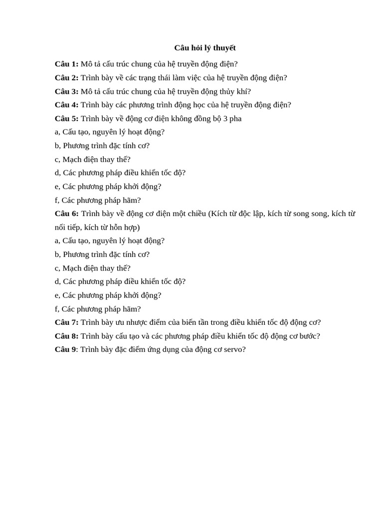 Đề Cương Ôn Tập CCCH&ĐK | PDF