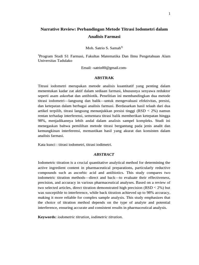 Narative Review (1) Tugas Pak Jamal | PDF