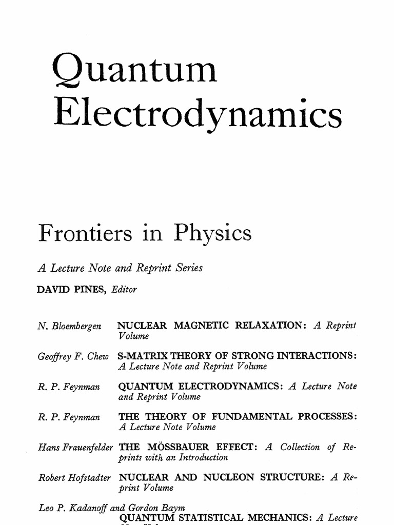 2015.176864.quantum Electrodynamics | PDF