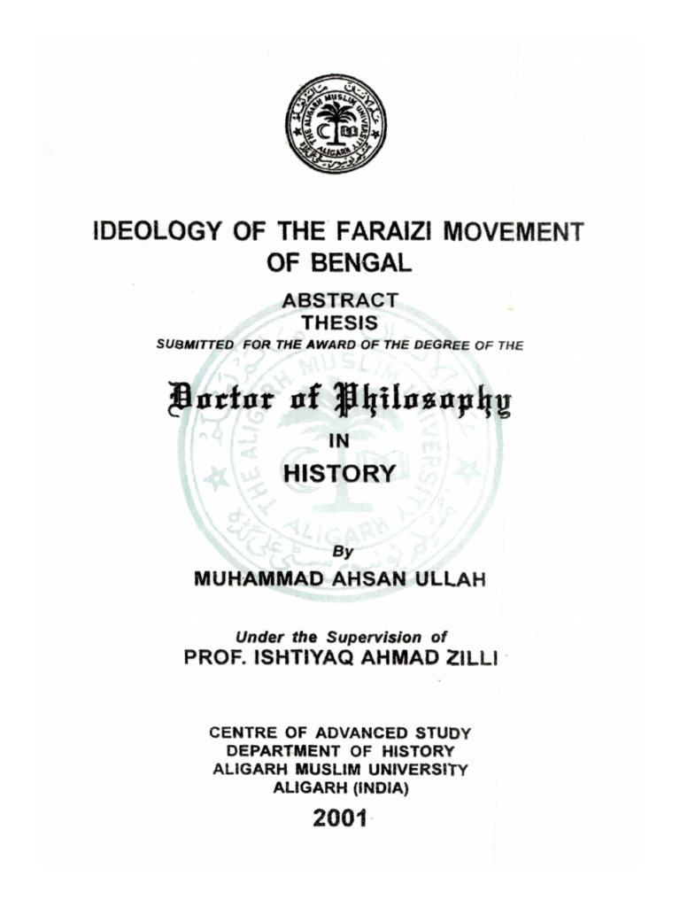 4. Ideology of the faraizi movement of Bengal | PDF