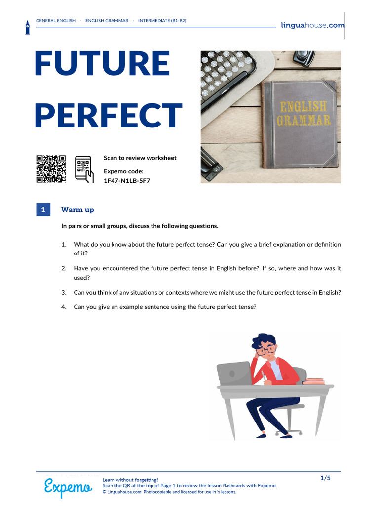 Future Perfect British English Student B1 B2 | PDF | English Language | Linguistics