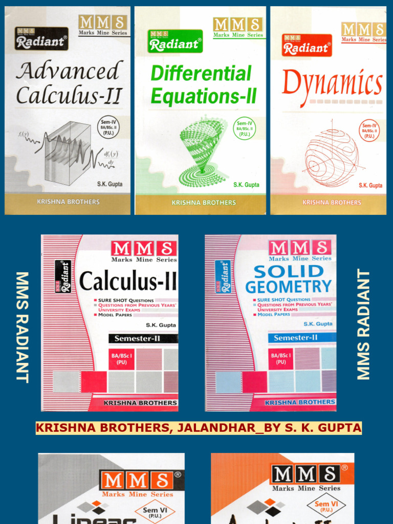 MMS RADIANT FULLY SOLVED QUESTION PAPERS OF B.A. /B.Sc. 2nd, 4th and ...