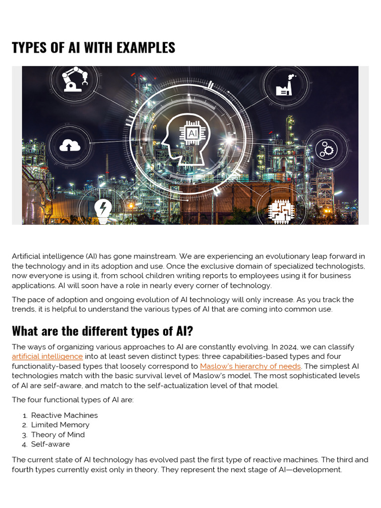 types-of-ai-with-examples | PDF | Artificial Intelligence ...