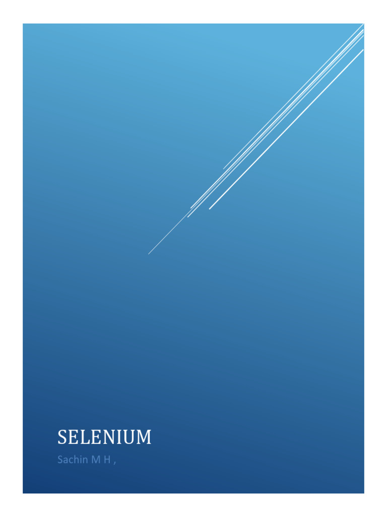 Selinium Full Notes | PDF | Selenium (Software) | X Path