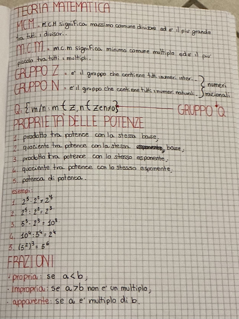 Quaderno di matematica | PDF