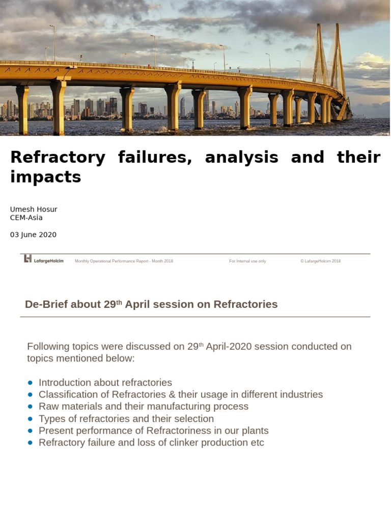 Refractory Failure and Analysis | PDF | Refractory | Brick