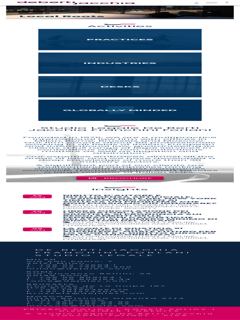 Home - Studio Legale de Berti Jacchia Franchini Forlani | PDF