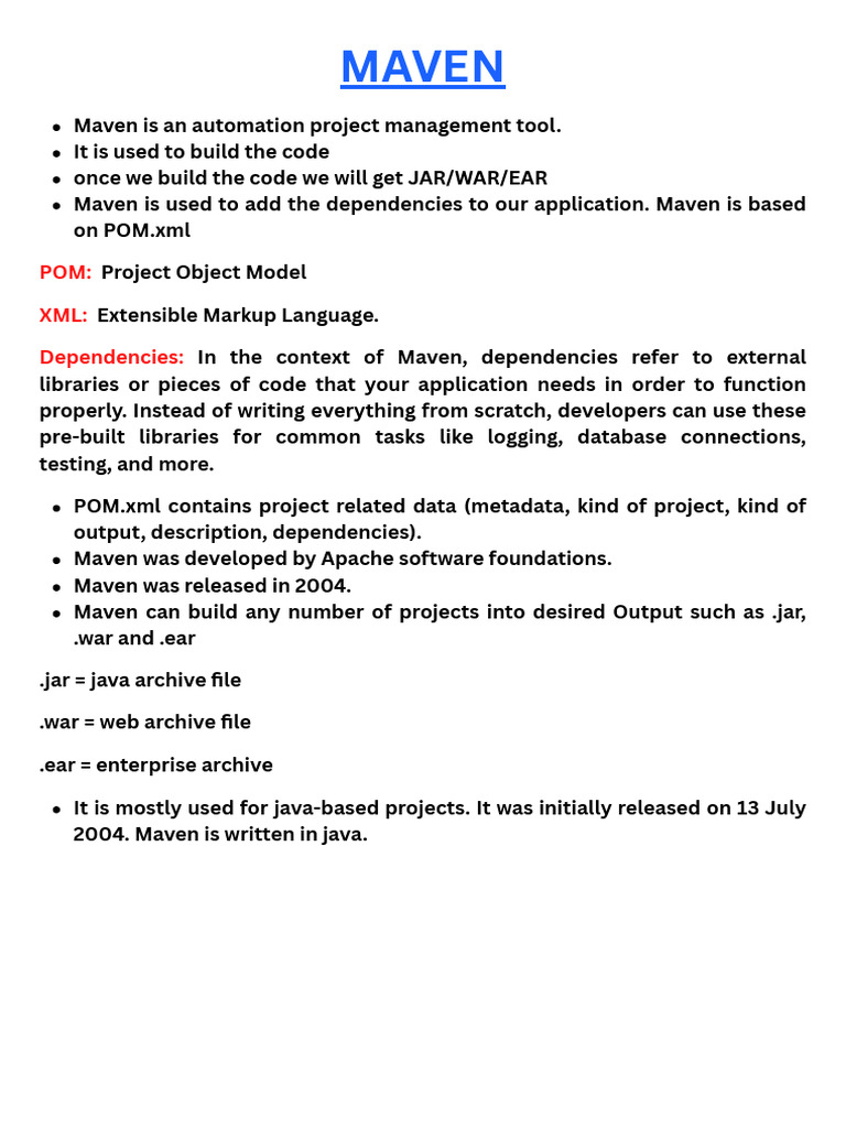 Maven | PDF | Computer Science | Systems Architecture