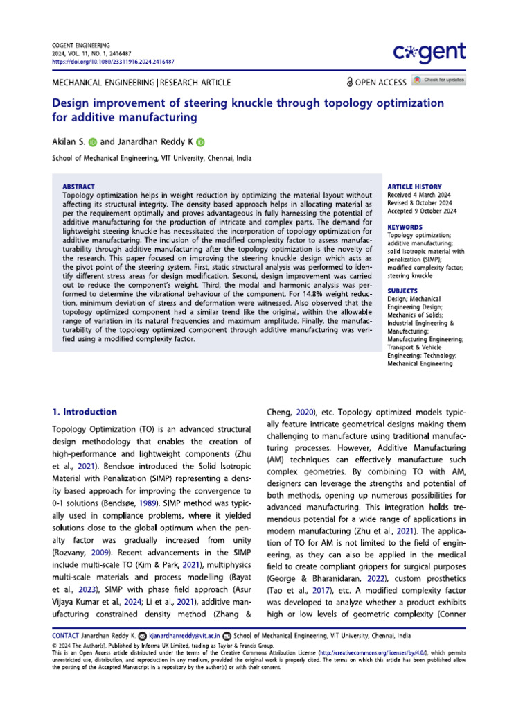 Topological Optimization - 01 | PDF