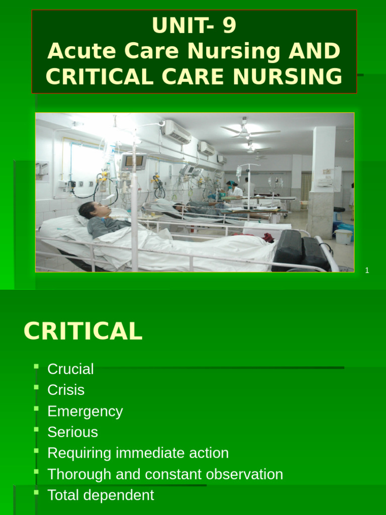 Critical Care Nursing 205387218 | PDF | Intensive Care Medicine ...