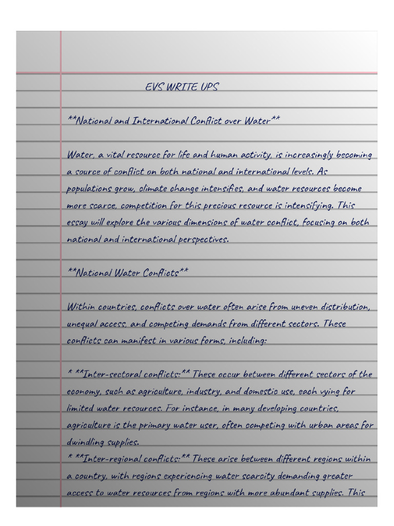 Evs Write-Ups (Bcom Prog. Roll No-2) | PDF