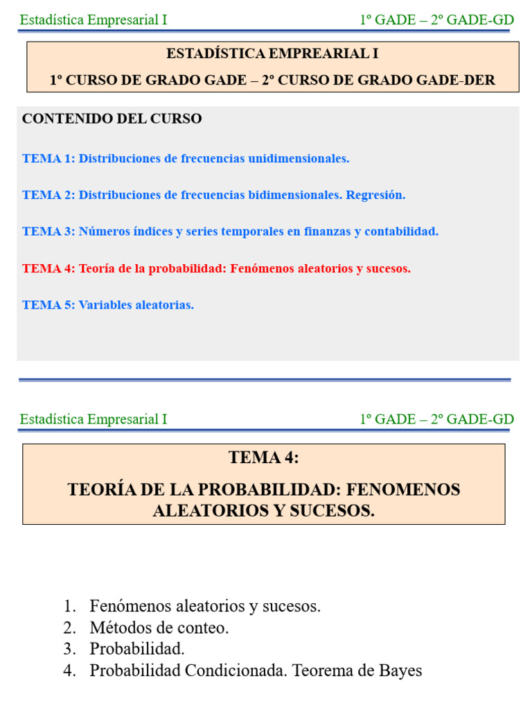 Tema4-EEI 20 21 | PDF | Teoría de probabilidad | Probabilidad