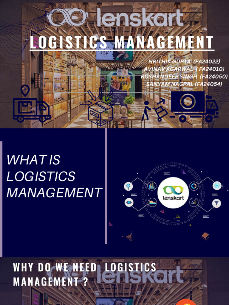 Lenskart Logistics Management Overview | PDF