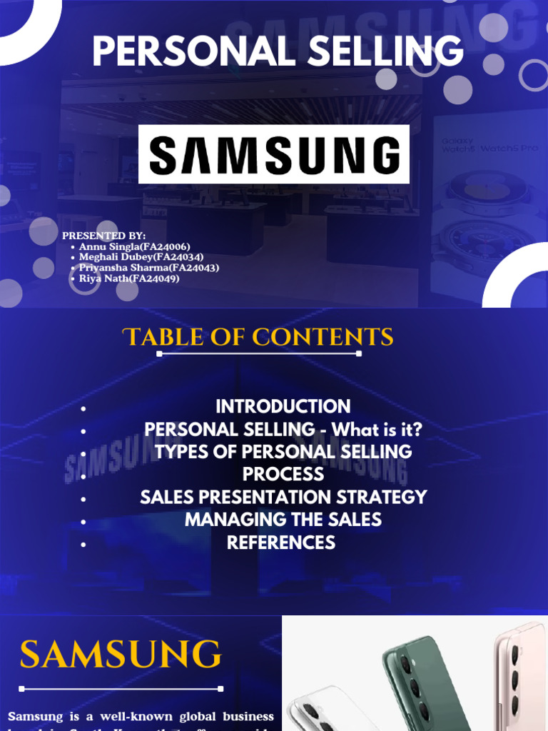 Samsung's Customer-Centric Sales Strategies | PDF | Sales | Marketing