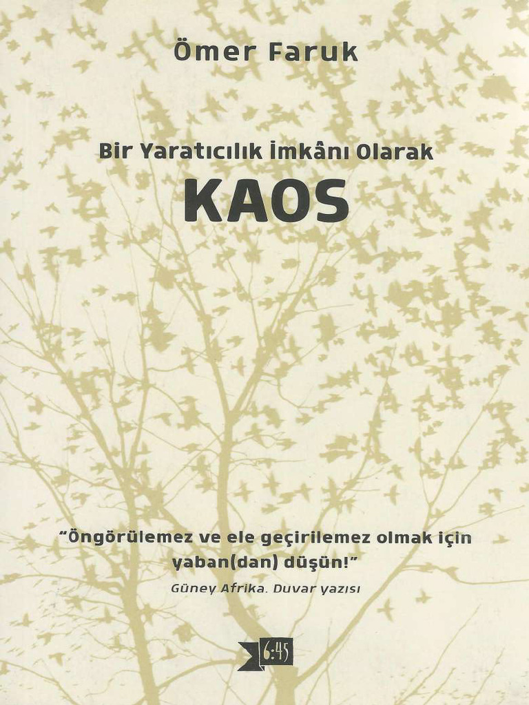 Ömer Faruk - Bir Yaratıcılık İmkanı Olarak Kaos | PDF