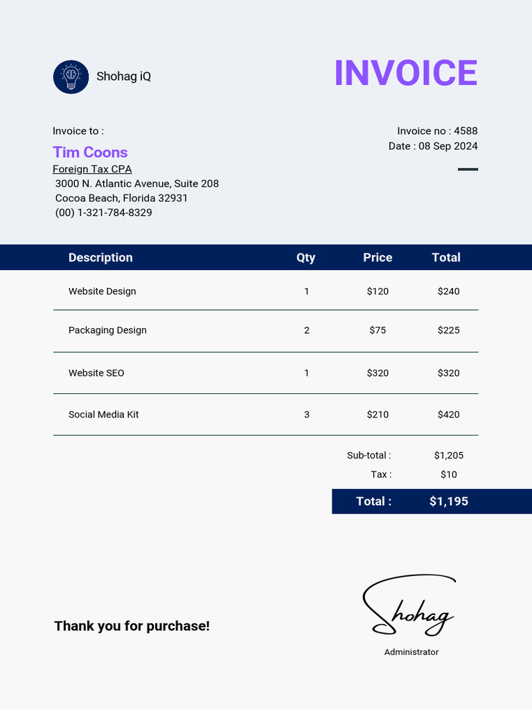 Client Invoice | PDF