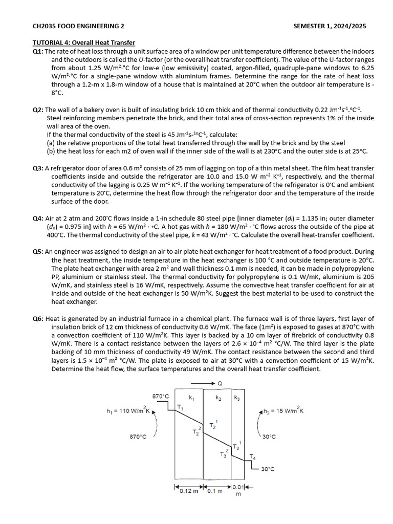 Tutorial 4_Suggested_Solution | PDF | Heat Transfer | Thermal Insulation