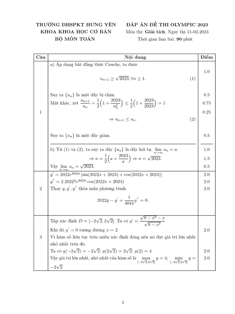 Dapan_De Giai tich2023 | PDF