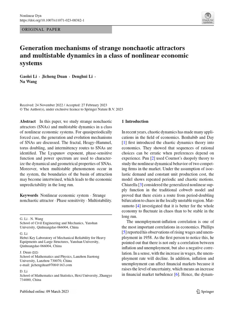 Generation mechanisms of strange nonchaotic attractors and multistable dynamics in a class of ...