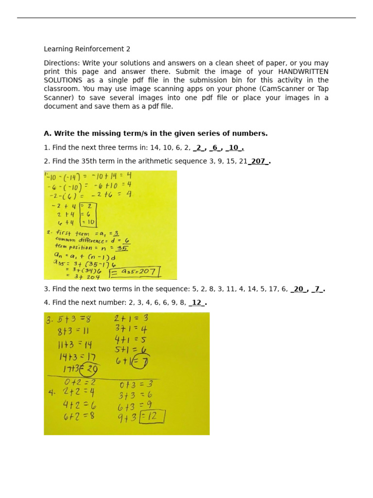 Learning_reinforcemnt_2___Gmath.docx | PDF