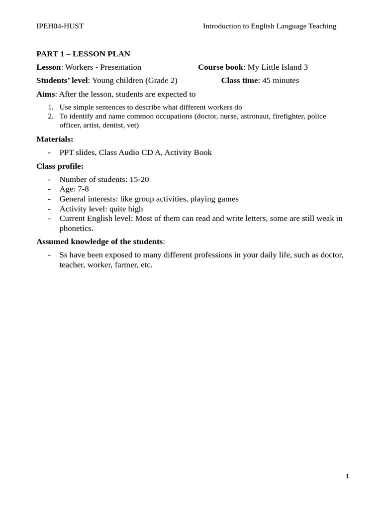 TEMPLATE_Lesson Plan, Rationale, & Reflection | PDF | Behavior ...