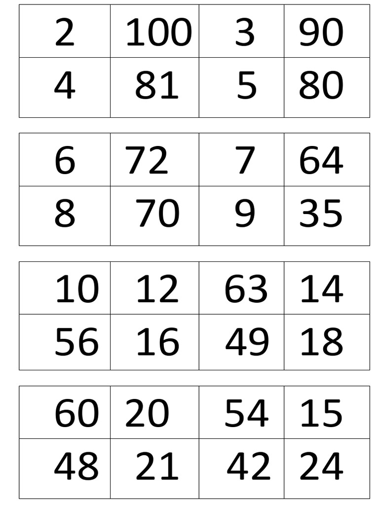 Carpma Tombala Oyunu 1 | PDF