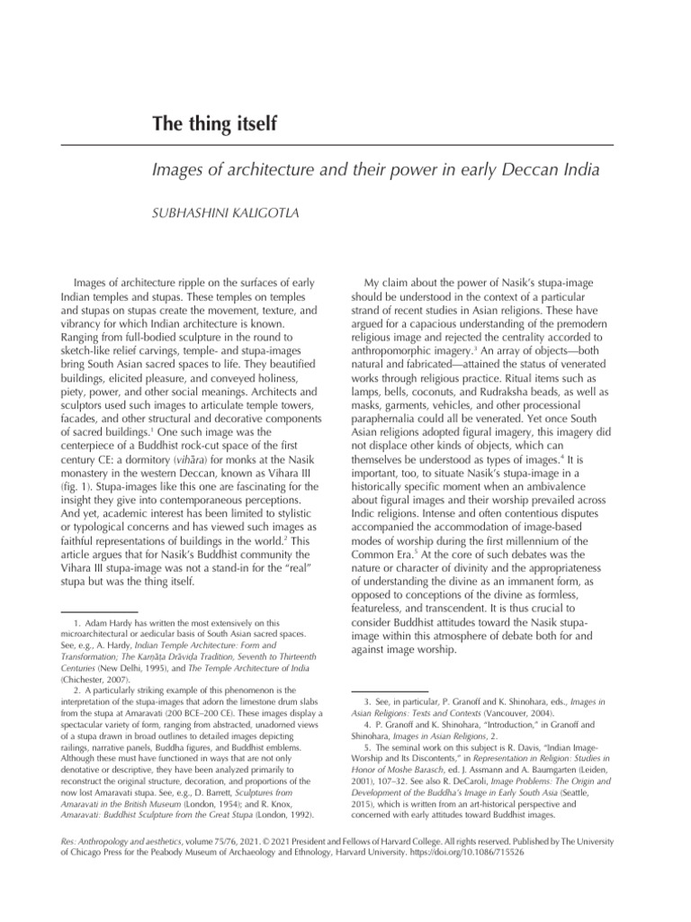 The Thing Itself Images of Architecture | PDF