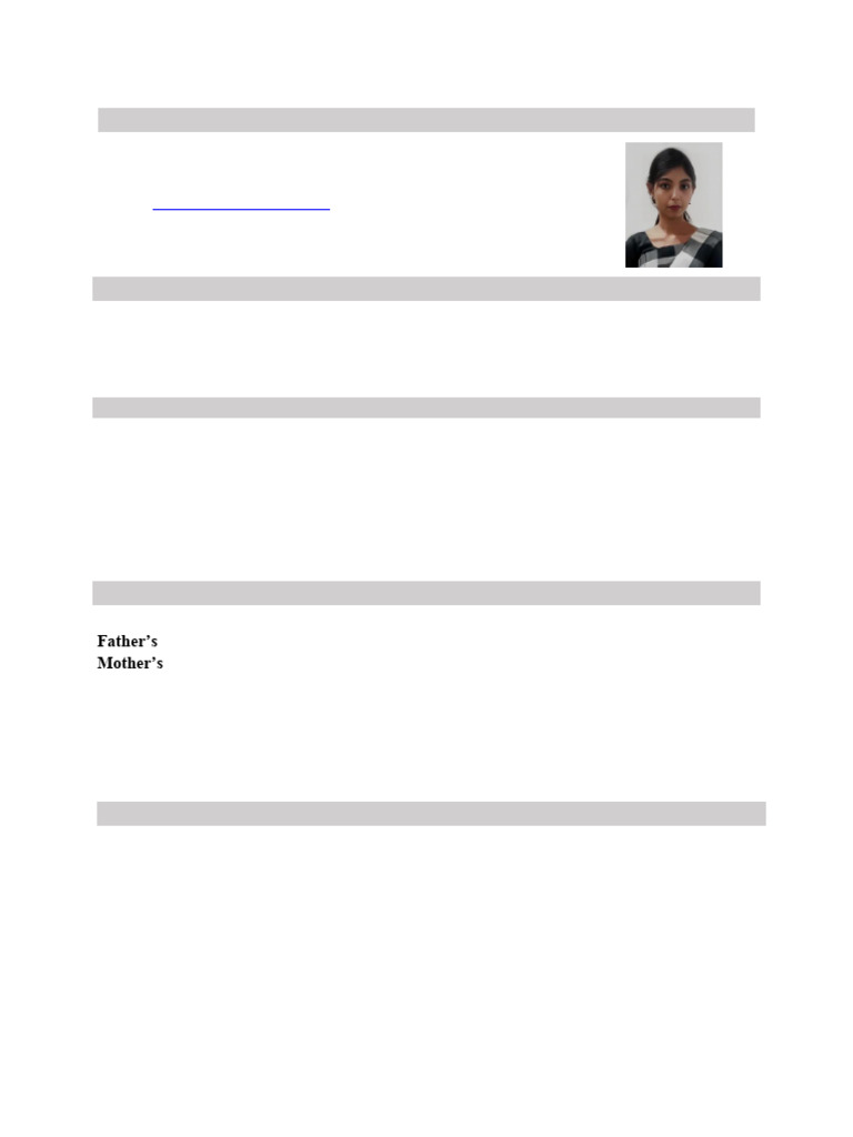 CV Template | PDF