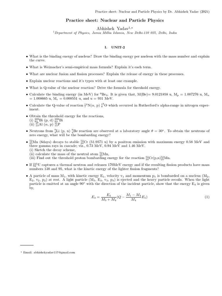 Nuclear & Particle Physics | PDF | Nuclear Reaction | Neutron