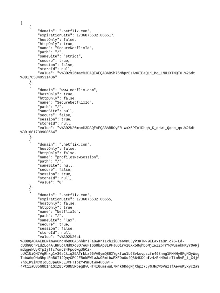 netflix cookie (1) | PDF | Sql | Databases