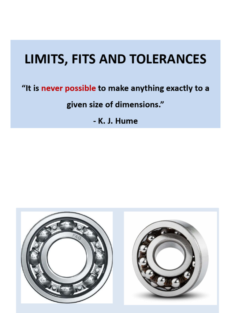 Understanding Limits, Fits, and Tolerances | PDF | Engineering ...