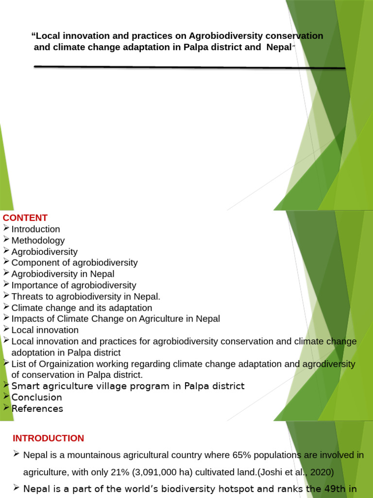 Agro Biodiversity | PDF | Agriculture | Natural Environment