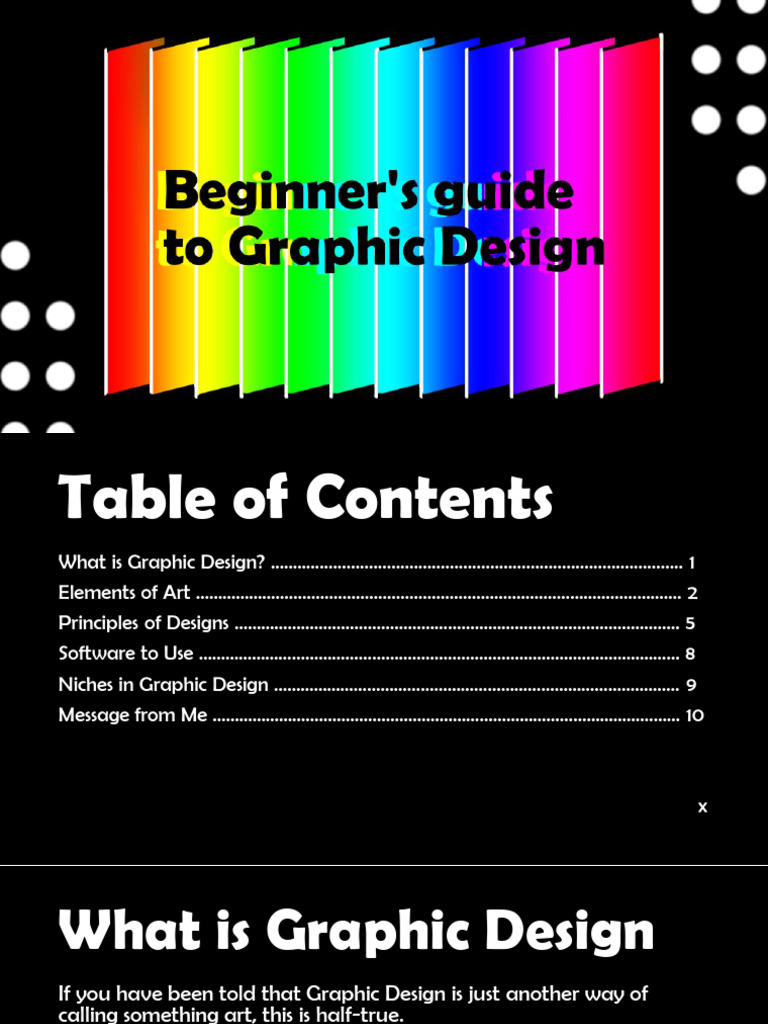 Beginner's Guide To Graphic Design | PDF | Design | Vision
