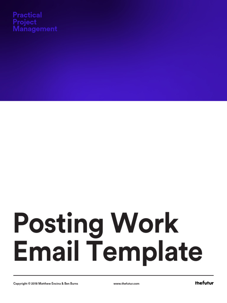 06 Posting Email Template | PDF